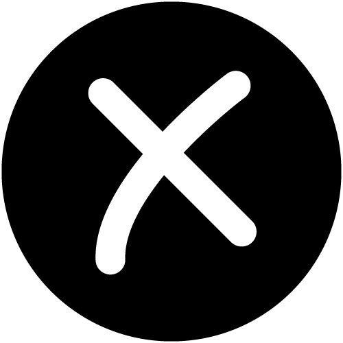 T1108-13 Handwritten Cross | Stainless Steel Gobo | Gobotech